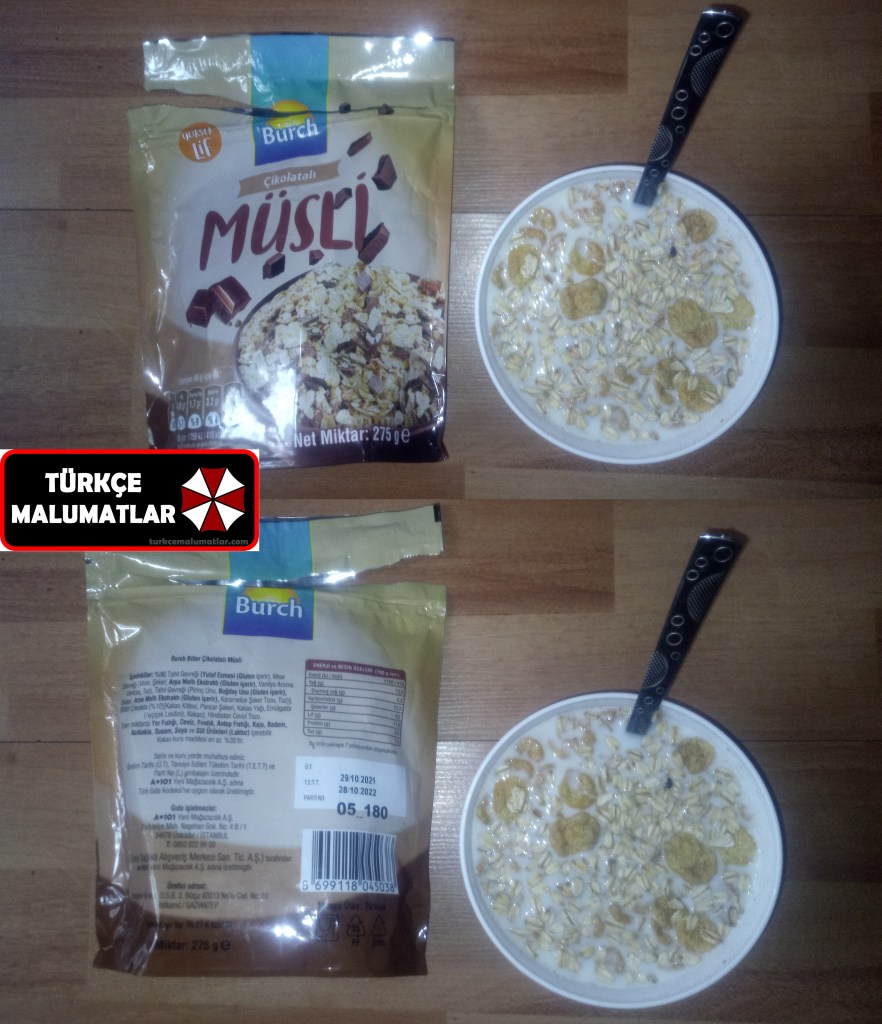 Burch Çikolatalı Müsli Ürün İncelemesi | Türkçe Malumatlar