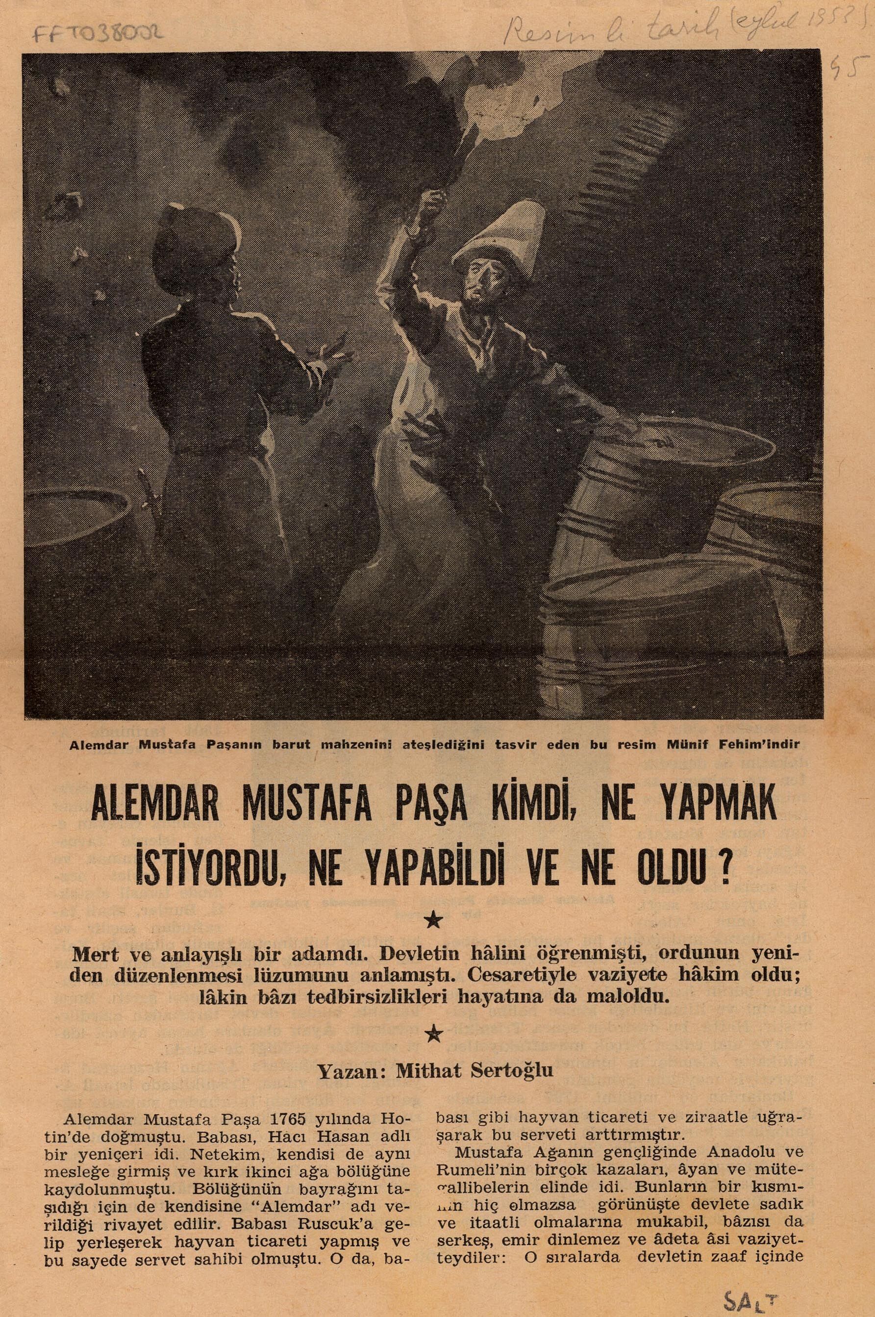 Osmanlı Paşaları: Alemdar Mustafa Paşa | Türkçe Malumatlar