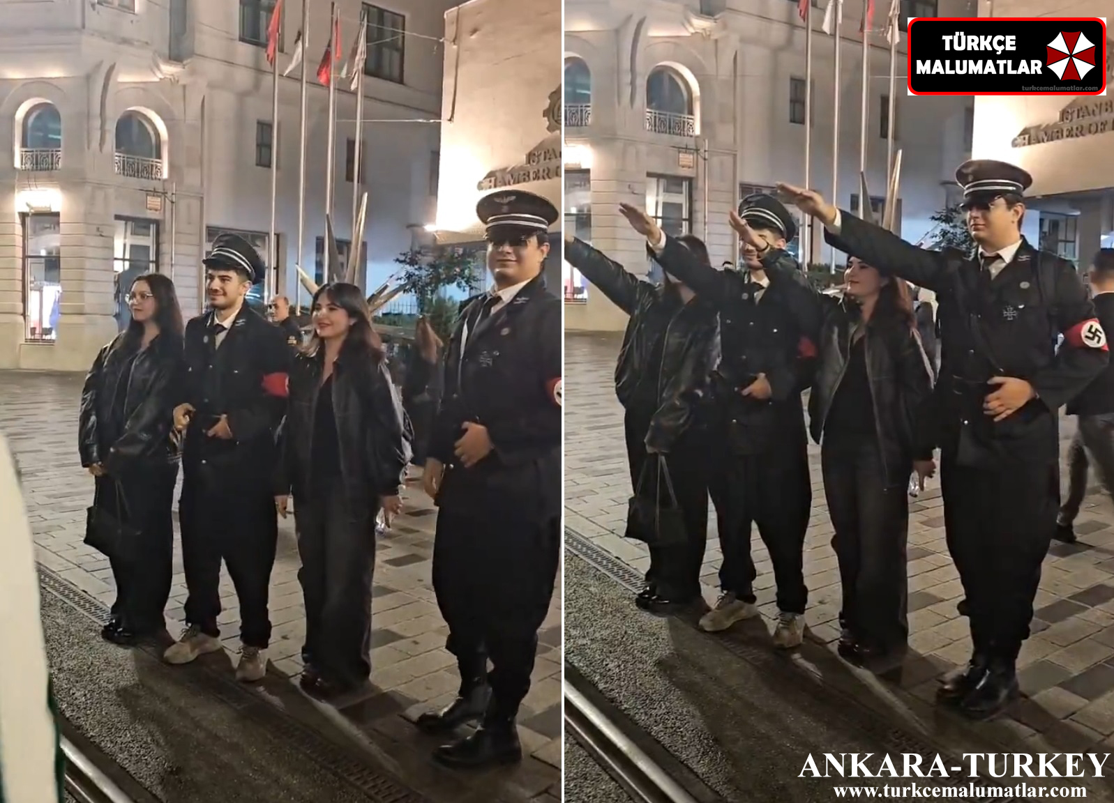 İstanbul'da Hitler-Nazi Kostümü Giyen Gençler İlgi Odağı Oldu | Türkçe ...